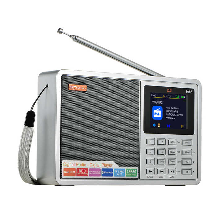 2.4 Inch DAB /FM Smart Portable Radios Blue Tooth Rechargeable Powerful ...