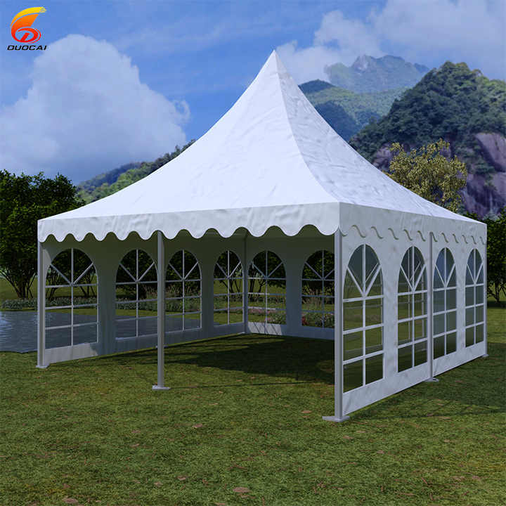 8x8m Large-sized Custom Conical Canopy, Aluminum Alloy Frame, Flame ...