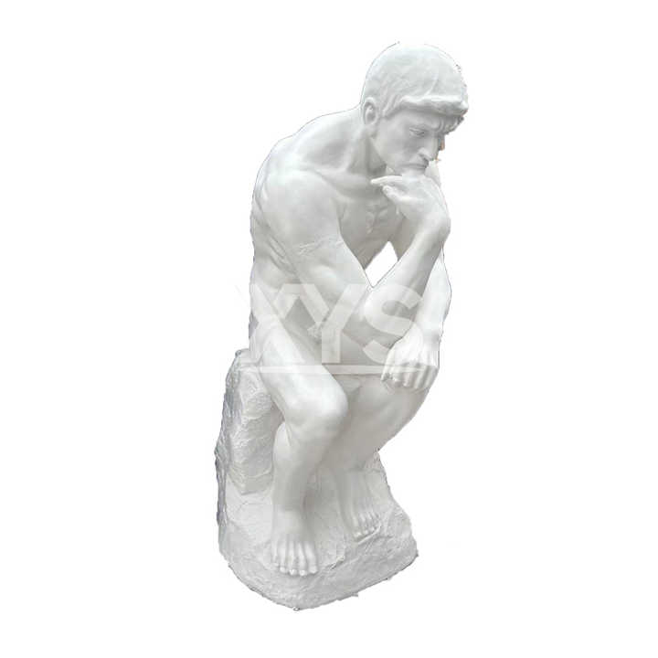 Life-Size Augustus Rodin Plaster Statue Large-Scale Public Art ...
