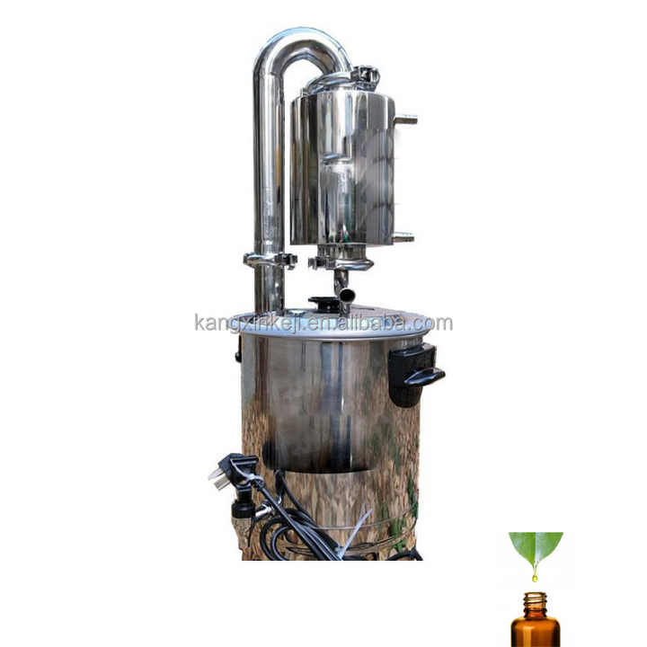 Small 55l Steam Water Distillation Mini Citrus Lemon Essential Plant ...