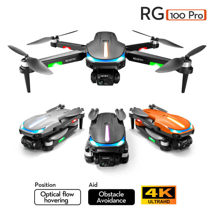 4K Dual Camera RG100 Pro Quadcopter Drone with GPS & 360 Obstacle Avoidance