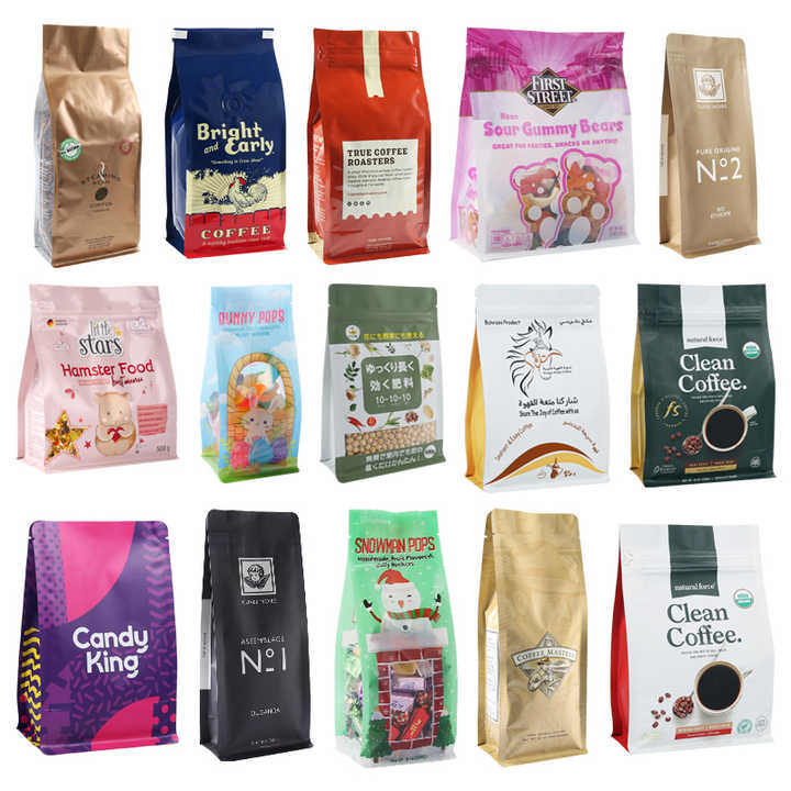 1lb Coffee Bag Custom Printed Matte Coffee Bean Packaging Bags 1kg 1lb ...