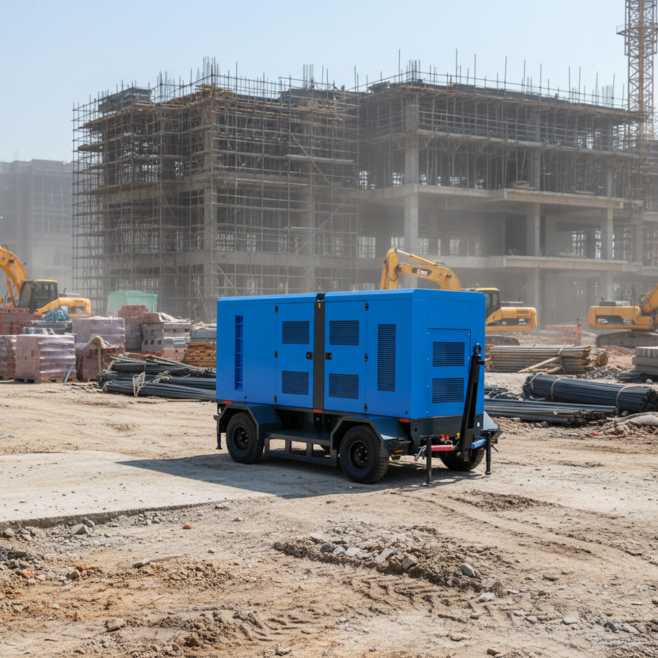 Diesel Generator 40Kva 30Kw Generator Portable Mobile Type Diesel ...