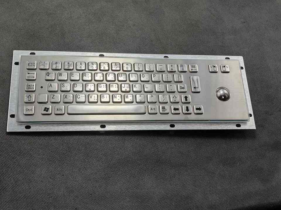 IP65 Industrial Metal Keyboard with Touchpad - High Precision