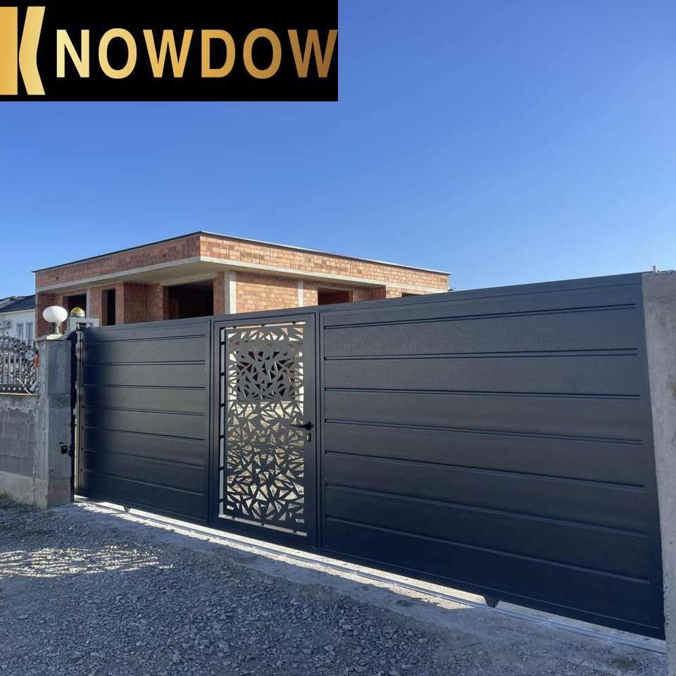 KNOWDOW Modern Villa Entrance Automatic Driveway Home Front Gate Design ...