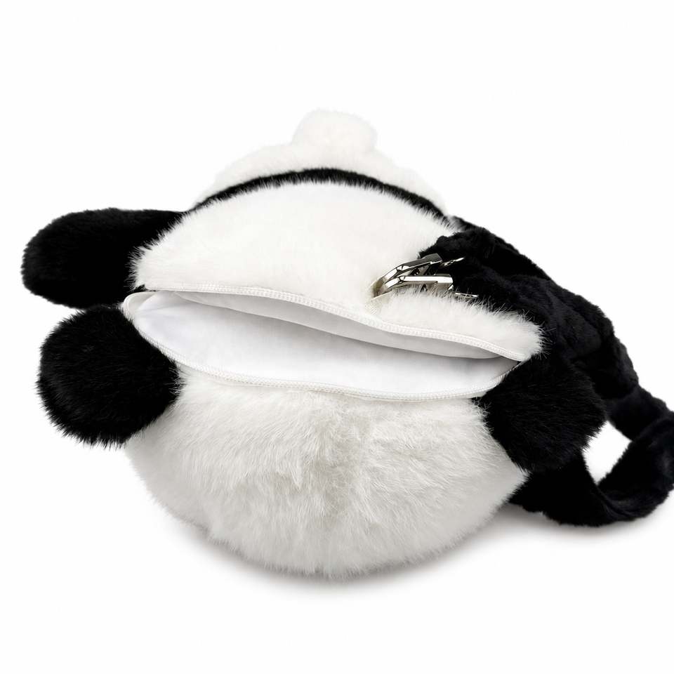 Interactive Plush Toy Panda Plush Backpack Animal Backpack with Hidden ...