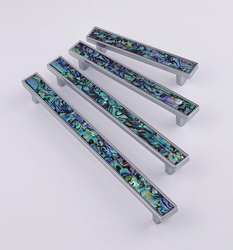 Hot Sale Solid Furniture Handles Knobs Brass Natural Shell Cabinet ...