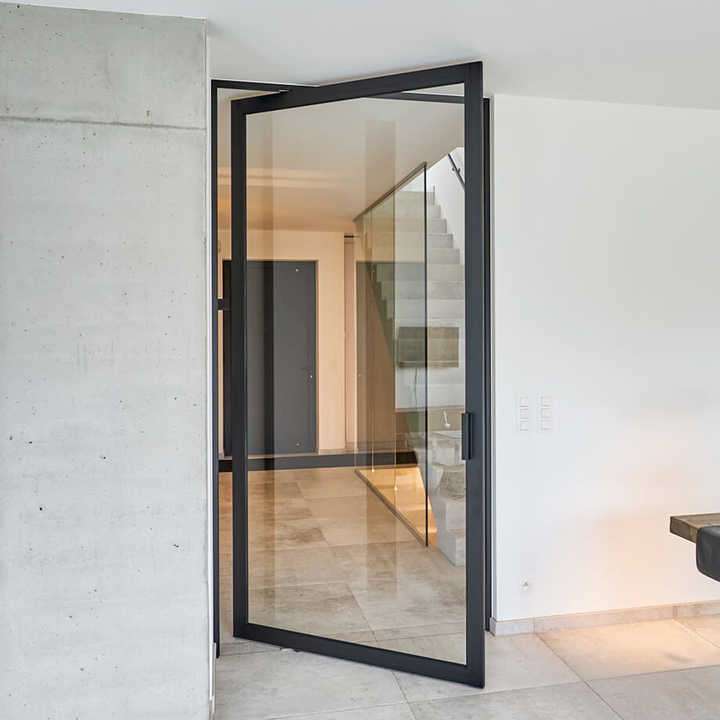 Aluminum Alloy Frame Pivot Door - Luxury Design Entrance