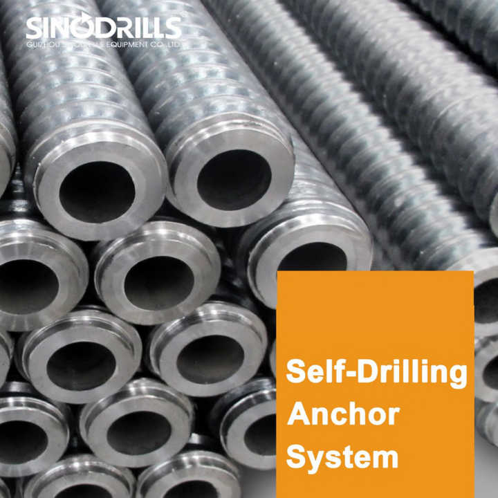 SINODRILLS SDA IBO Self Drilling Anchor System Micropile Hollow Self ...