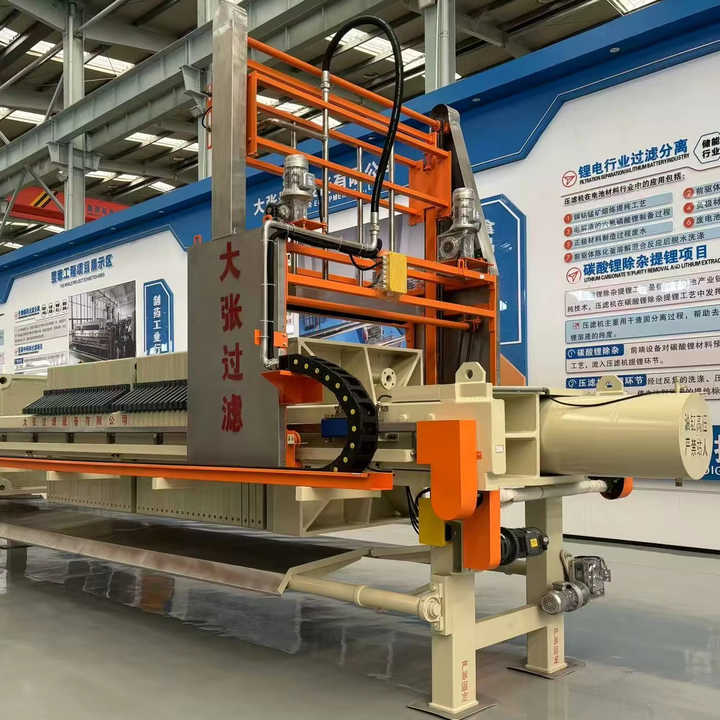 PLC Controlled Filter Press With Automatic Filter Cloth Washing System ...