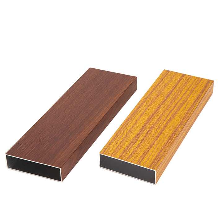 Perfil de Aluminio con Acabado Madera, Electrophoresis, Grano de Madera ...