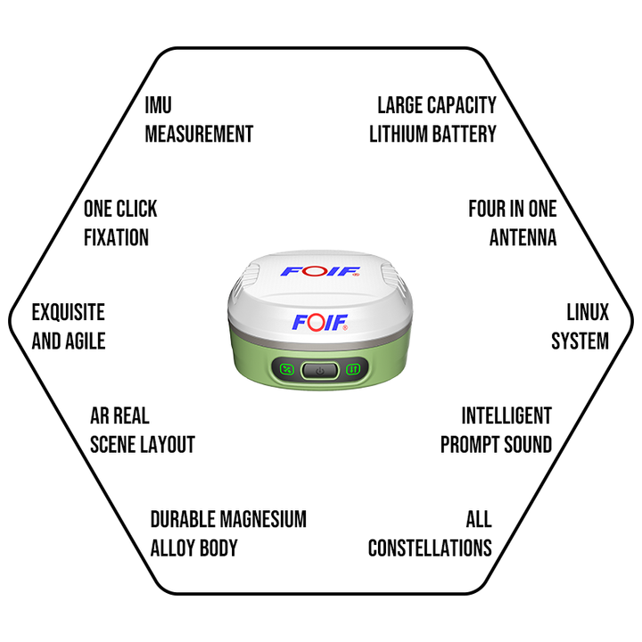 Foif A10AR Surveying Instrument Dual-camera Foif Receiver Gps Rtk Base ...