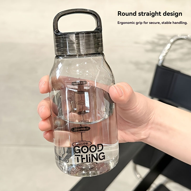 Japanese-Style Minimalist Transparent Polycarbonate Water Bottle, Leak ...