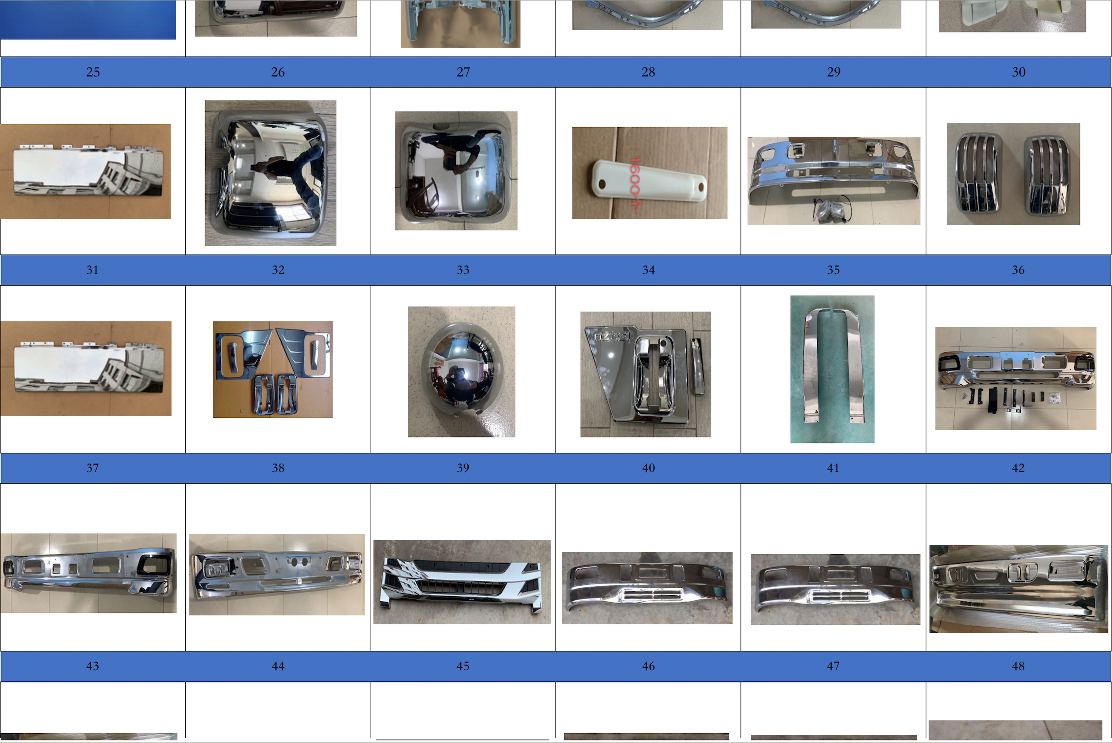 Chrome Plated Truck Hub Caps for ISUZU 700P NPR NQR NMR NLR Body Spare ...