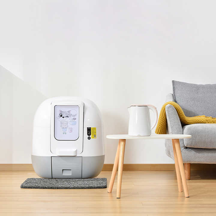 Self-Cleaning Smart Robot Auto Cats Litter Box Luxury Simple Style ...