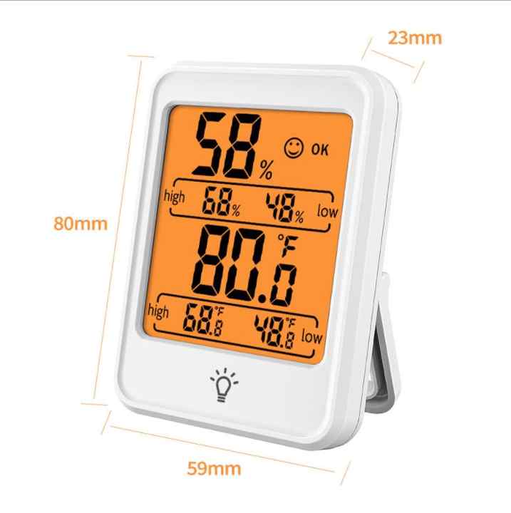 Indoor Room LCD Electronic Temperature Humidity Meter
