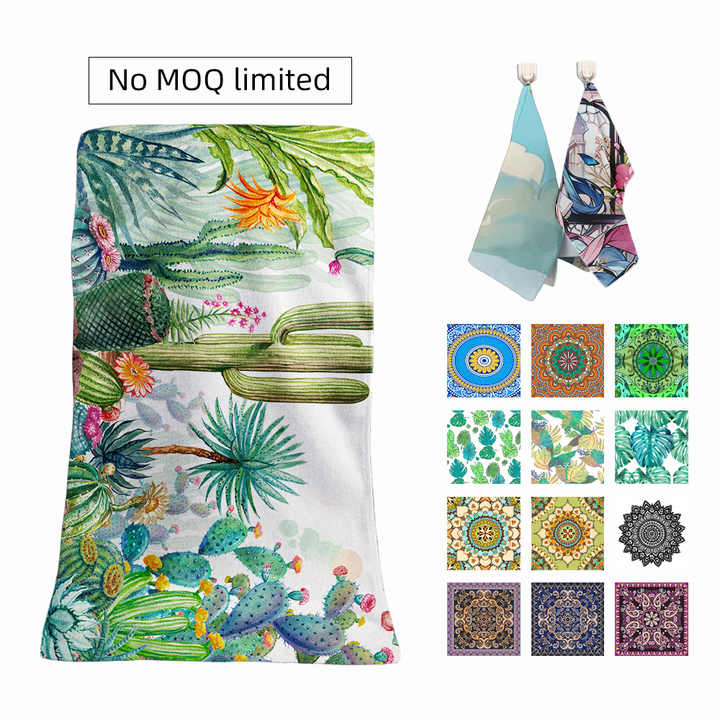 Custom Design Printing Towel - High Quality Suede Microfiber