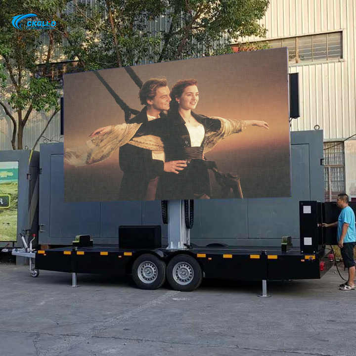 Outdoor Large Advertising Trucks LED Digital Signage Screen Mobile ...