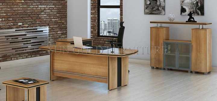 Modern Simple Executive Office Table With Light Waterproof and Wear ...