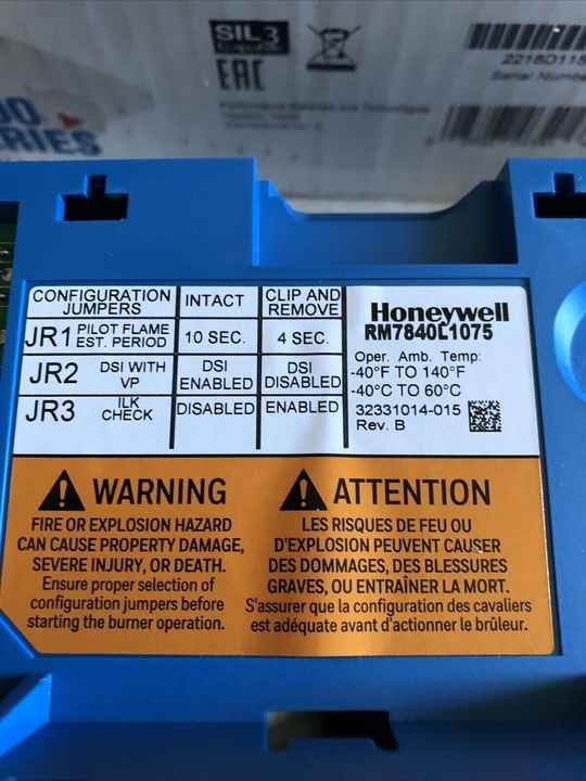 Honeywell Combustion Controller RM7840 L 1075 - 1 Year Warranty