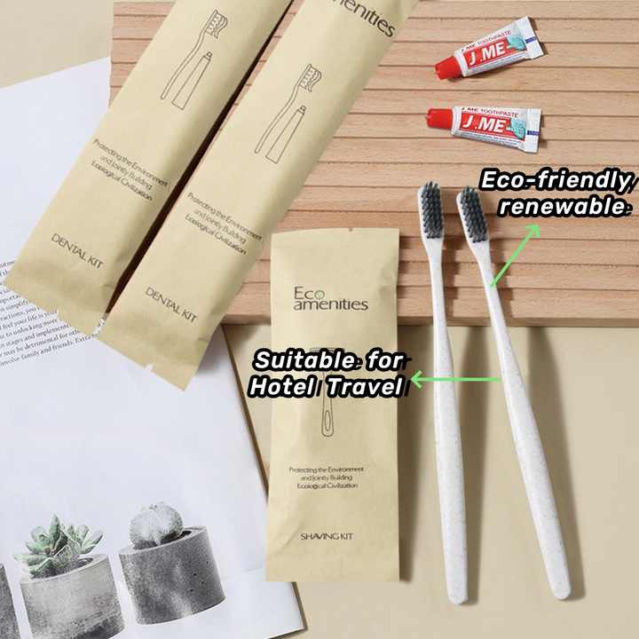 Hotel Toiletries Set Toothbrush and Toothpaste Kit ury Eco Disposable ...