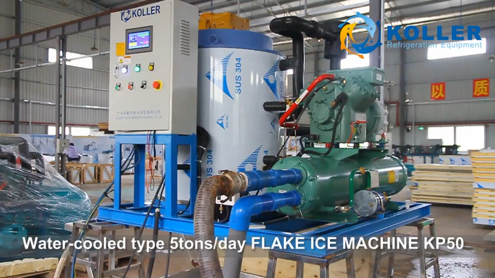 5 Ton Industrial Fish Preservation Ice Cube Maker - Flake Ice