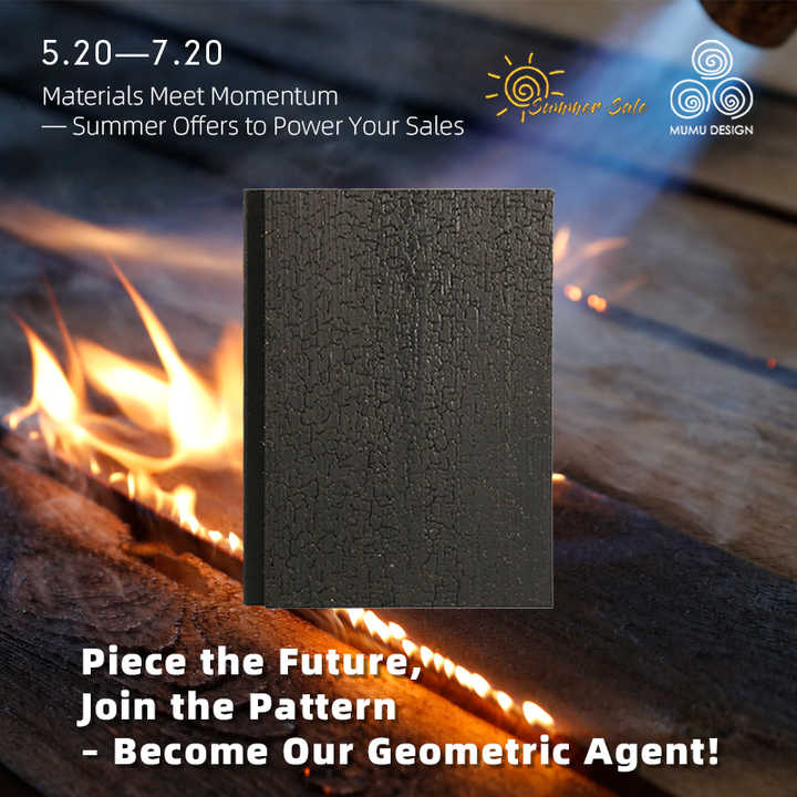 MUMU Design Carbonized Burnt Charcoal Wood Cladding Panels