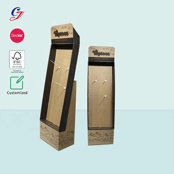 CYJ Supplier Customize Template Promotion Corrugated Display Shelf POP ...