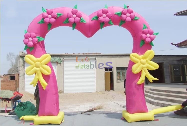 Inflatable Wedding Arch - Heart-Shaped Entrance Gate