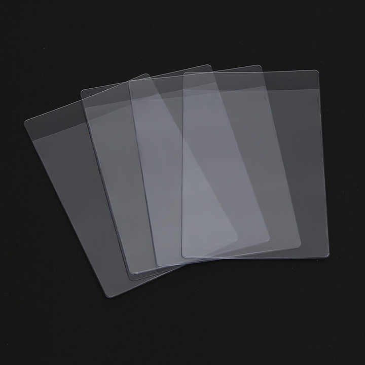 Custom LOGO Transparent Clear PVC Semi Rigid Card Sleeve Case Saver 1 ...