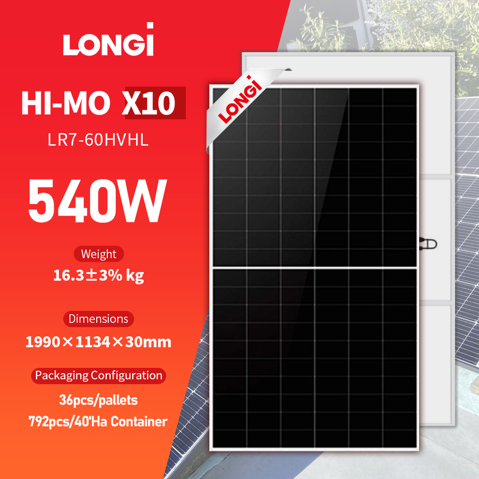 Longi Solar HiMO X10 LR7-60HVHL 535W 540W 550W 560W Technology 120 ...