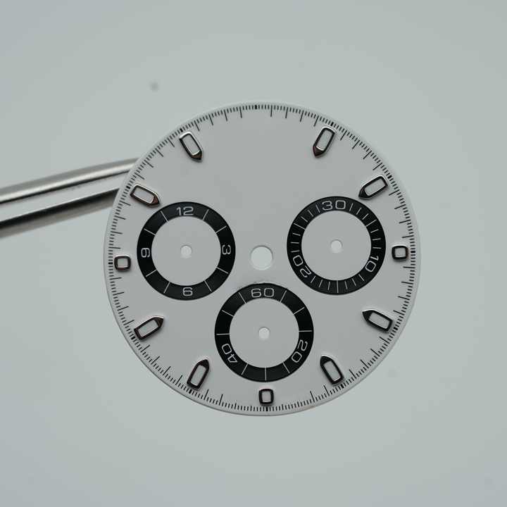 Professional Racing Chronograph Replacement Dial Stainless Steel Black ...