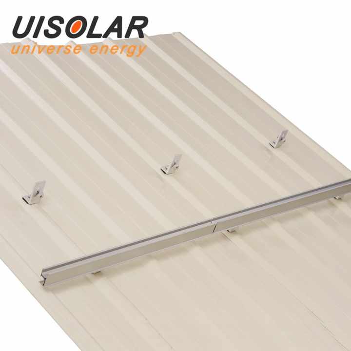 UISOLAR Low MOQ Aluminum Solar Panel Rail Pv Rack System Quick Installation Solar Roof Mount ...