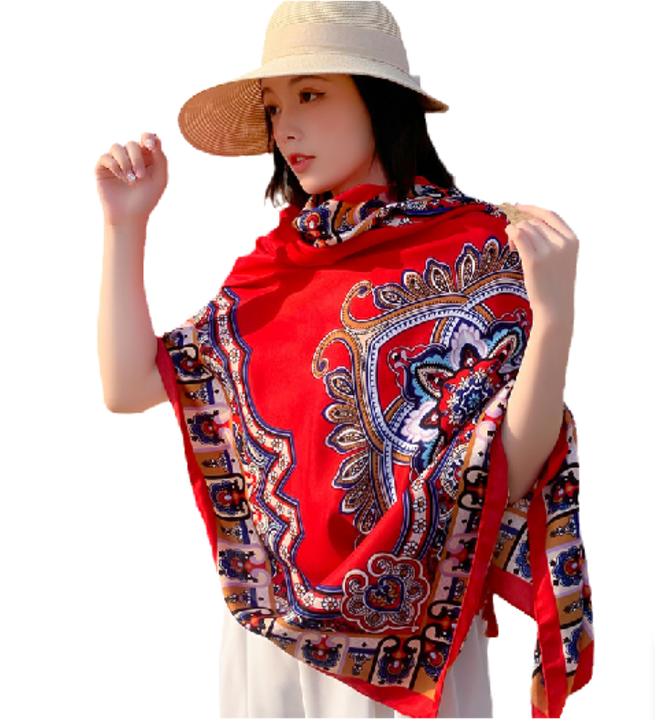 Fashion Retro Outdoor Shawl Gorgeous Bohemia Style Headscarves Neck ...