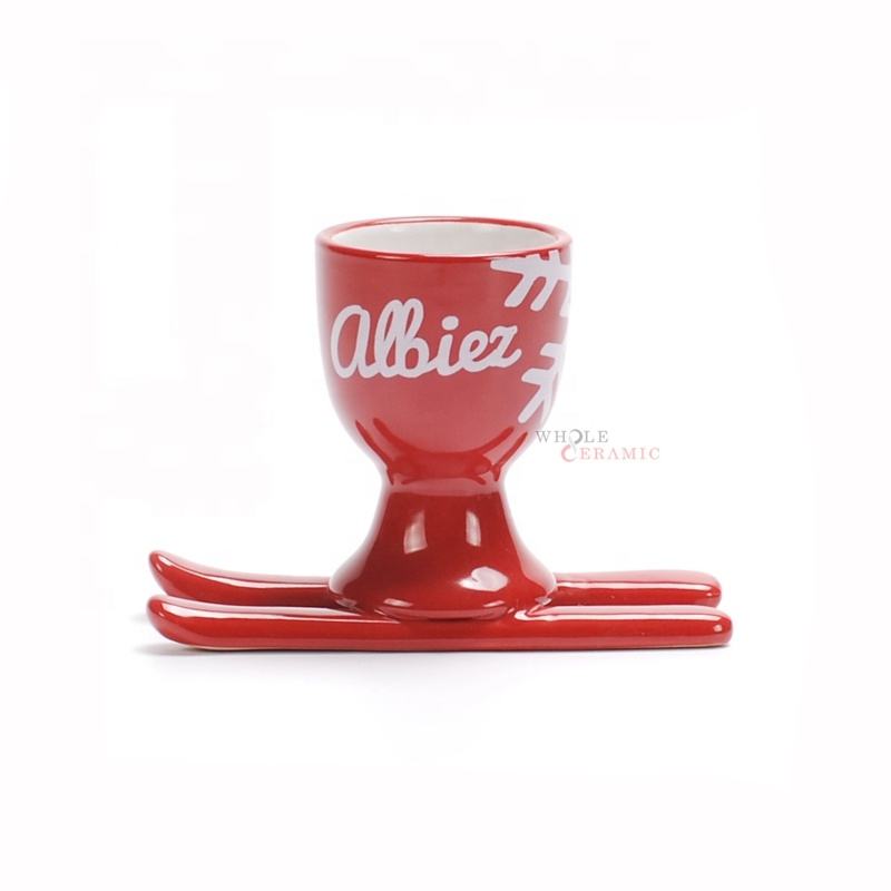 Factory Wholesale Custom Unique Model Shape Red Glazed Surface Ceramic ...