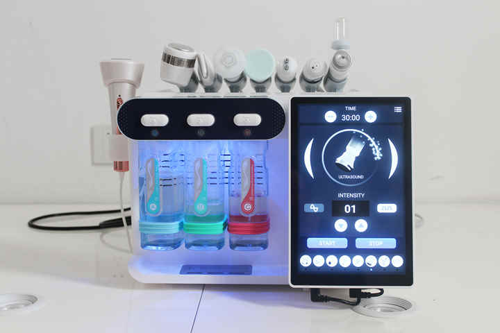 8 in 1 H2O2 Hydro Dermabrasion Small Bubble Facial Hydro Therapy Facial ...