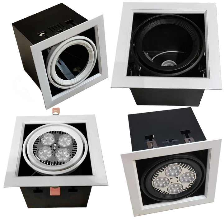 E27 Corn Bulb Ceiling Lamp Holder Single Head square Recessed E27 ...