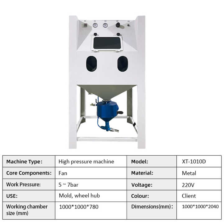5/6/7bar Pressure Sandblaster Machine Manual Sandblaster Cabinet for ...