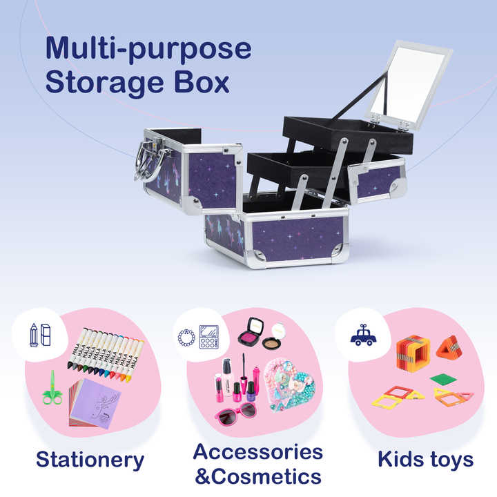 Customizable Makeup Train Case for Women Girls Large Capacity Portable ...