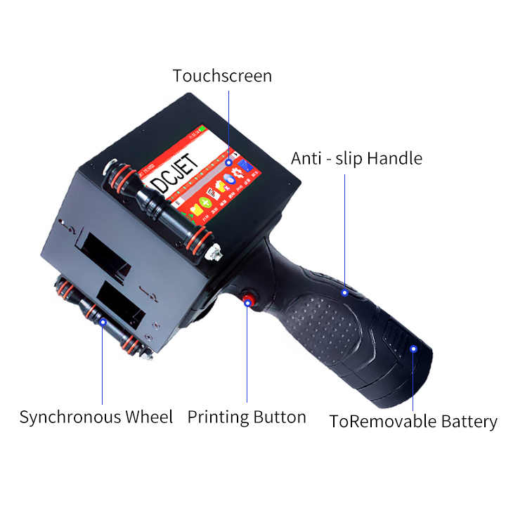 50cm Large Format Handheld Inkjet Printer Dual Nozzles 50.8mm Logo ...
