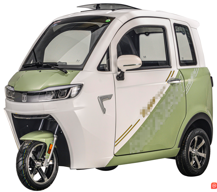 1500W 45km/h Electric Enclosed Car 3 Wheels Electric Cabin Scooter with ...