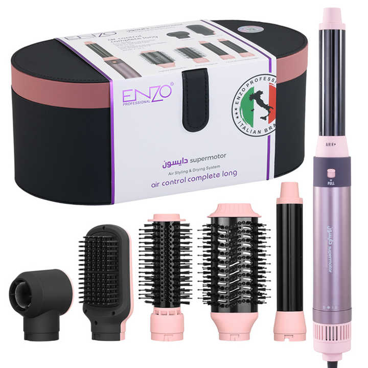 ENZO Professional Multi Hair Styler 1500W 6 in 1 Ionic Hair Blower ...