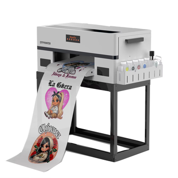 Haolic A3 Pink UV DTF Printer with Laminator - Dual XP600 Heads, Roll ...