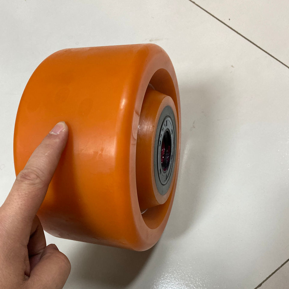 Polyurethane Bearing Wheel 100mm Polyurethane Wheels 6203 Bearing ...