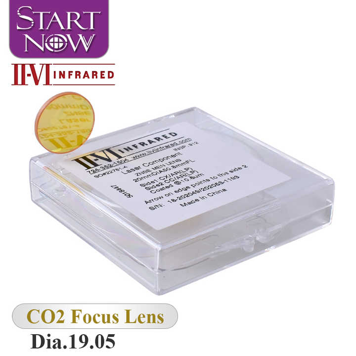 II-VI INFRARED CVD Znse Focus Lens for CO2 Laser Cutting