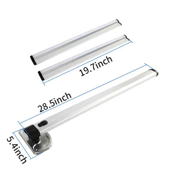 TYTXRV RV Folding Table Leg with 50cm Guide Rails Aluminum Alloy Silver ...