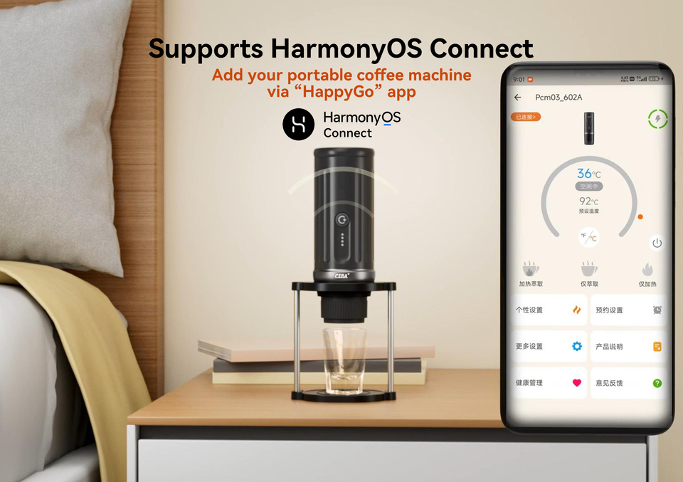 20 Bars Smart Coffee Machine APP Control Electric Mini Espresso ...