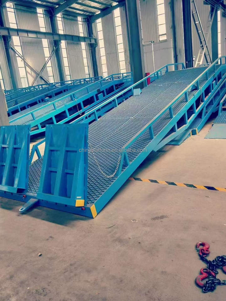 12 Ton Heavy-Duty Mobile Dock Ramp Hydraulic Loading Ramp for Forklift ...