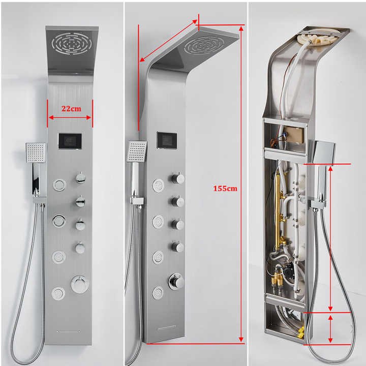 SUS304 High Quality Thickened Shower Panel Shower System Bathroom ...
