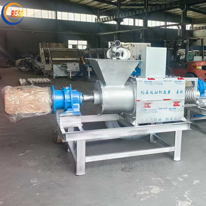 Dung Solid Liquid Separator Screw Press Dewatering Machine Farm Waste ...